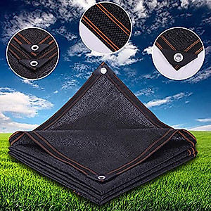 RGRE 16x20 ft 90% Sunblock Shade Cloth, Sun Mesh Shade Heavy Duty, Sun Shade Net with Grommets, Shade Net Tarp for Garden, Plants Cover, Carport, UV Resistant Netting