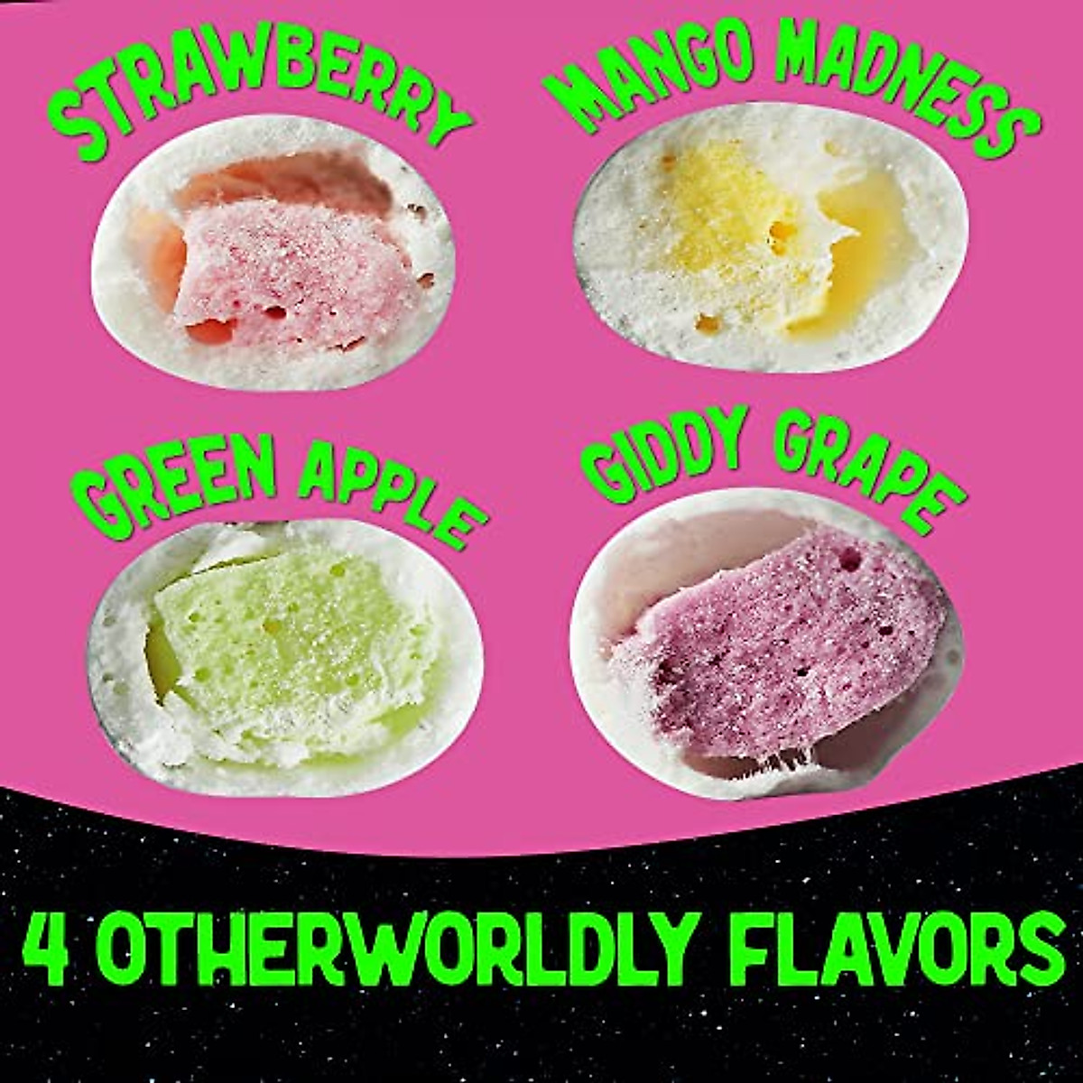 Premium Freeze Dried Candy - Moon Clouds Freeze Dried Candy Shipped in Box for Extra Protection - Space Age Snacks Freeze Dry Candy Freetles for All Ages (4 Ounce)