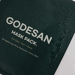 GODESAN Hydrogel Face Mask Pack 5pcs - Rich Collagen, Deep Moisture, Ginseng, Tea Tree, Hyaluronic, Overnight Mask, All skin type