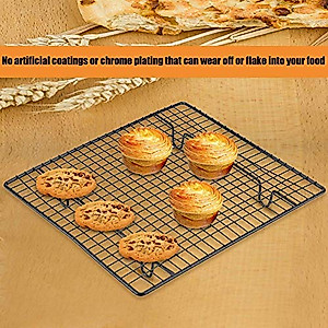 Aramox Cooling and Baking Rack, Stainless Steel Cooling and Baking Rack Nonstick Cooking Grill Tray For Biscuit/Cake/Bread