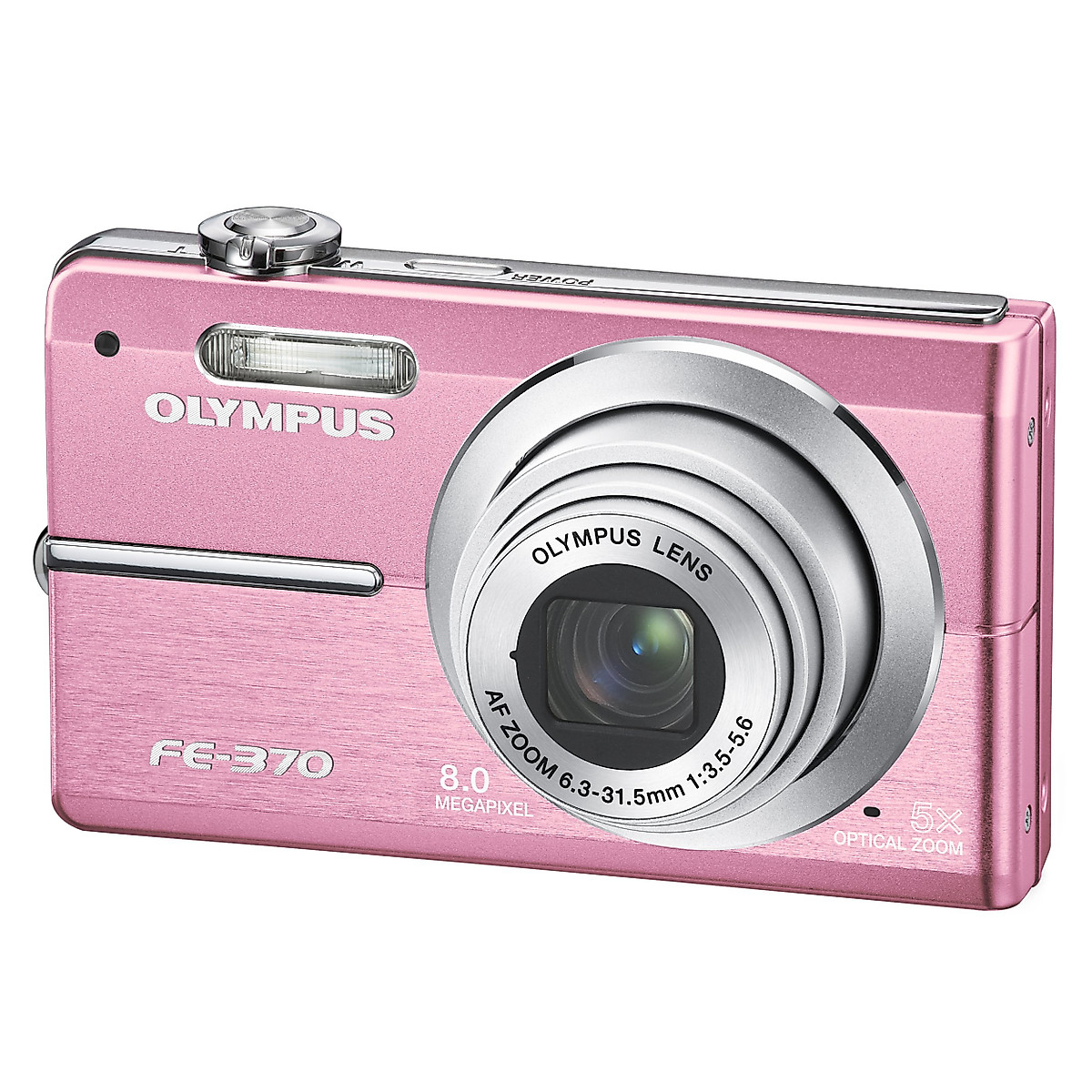 OM SYSTEM OLYMPUS FE370 8MP Digital Camera with 5x Optical Dual Image Stabilized Zoom (Pink)