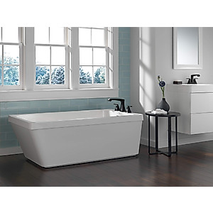 Delta Faucet Ashlyn 2-Handle Widespread Roman Tub Faucet, Black Tub Faucet, Roman Bathtub Faucet, Delta Roman Tub Faucet, Tub Filler, Matte Black T2764-BL (Valve Not Included)