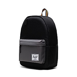 Herschel Classic Backpack XL, Black Grid/Gargoyle/Sun Orange, One Size