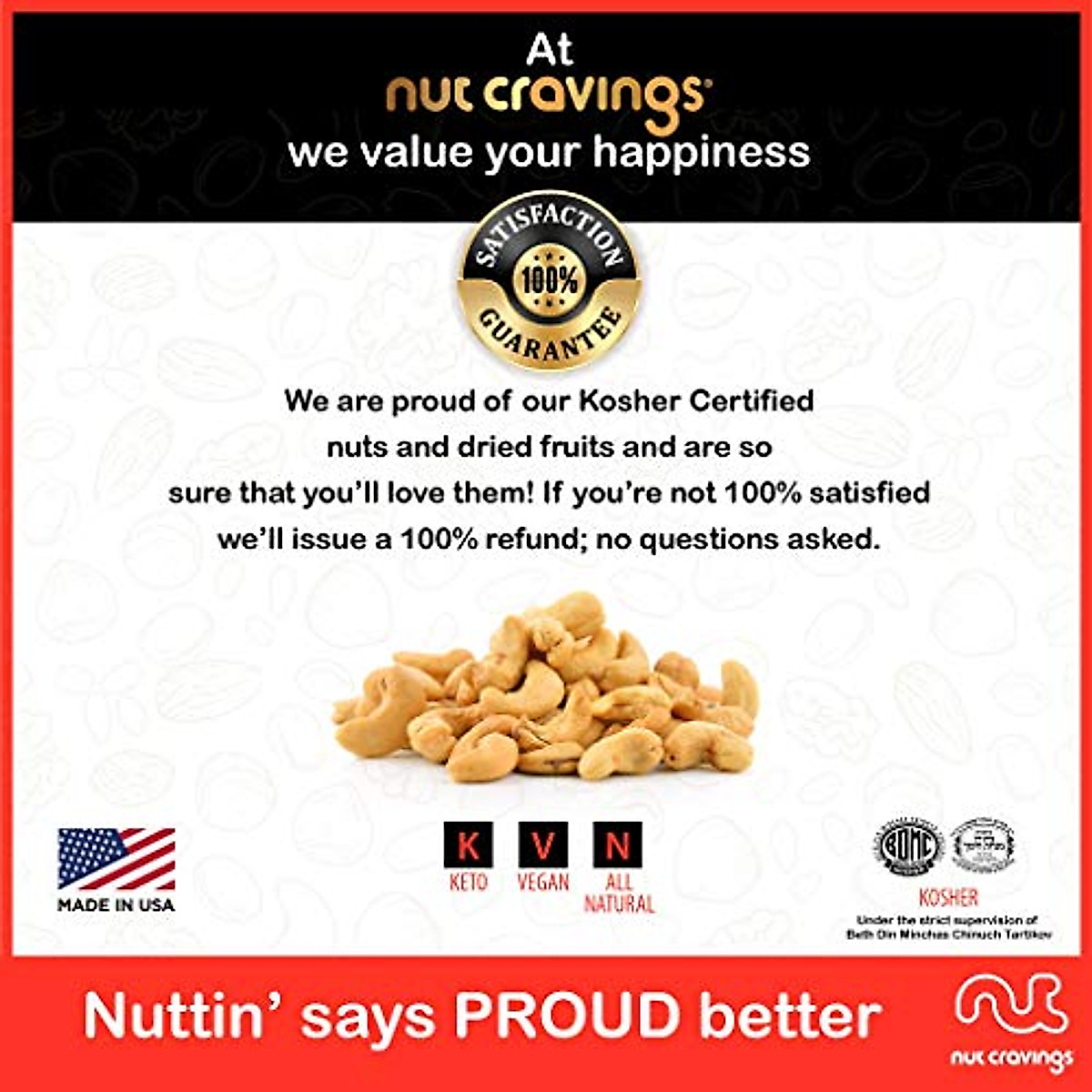 Mixed Nuts Gift Basket + Heart Ribbon (7 Assortments) Purim Mishloach Manot Gourmet Food Bouquet Arrangement Platter, Birthday Care Package Tray, Healthy Kosher Snack Box, Her Him Women Men