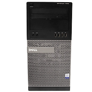 Dell Gaming PC Tower, Intel i5, 16GB RAM, 128GB SSD 500GB HDD, Windows 10, Nvidia GT 1030 2GB, New RGB Gaming Keyboard and Mouse (Renewed)