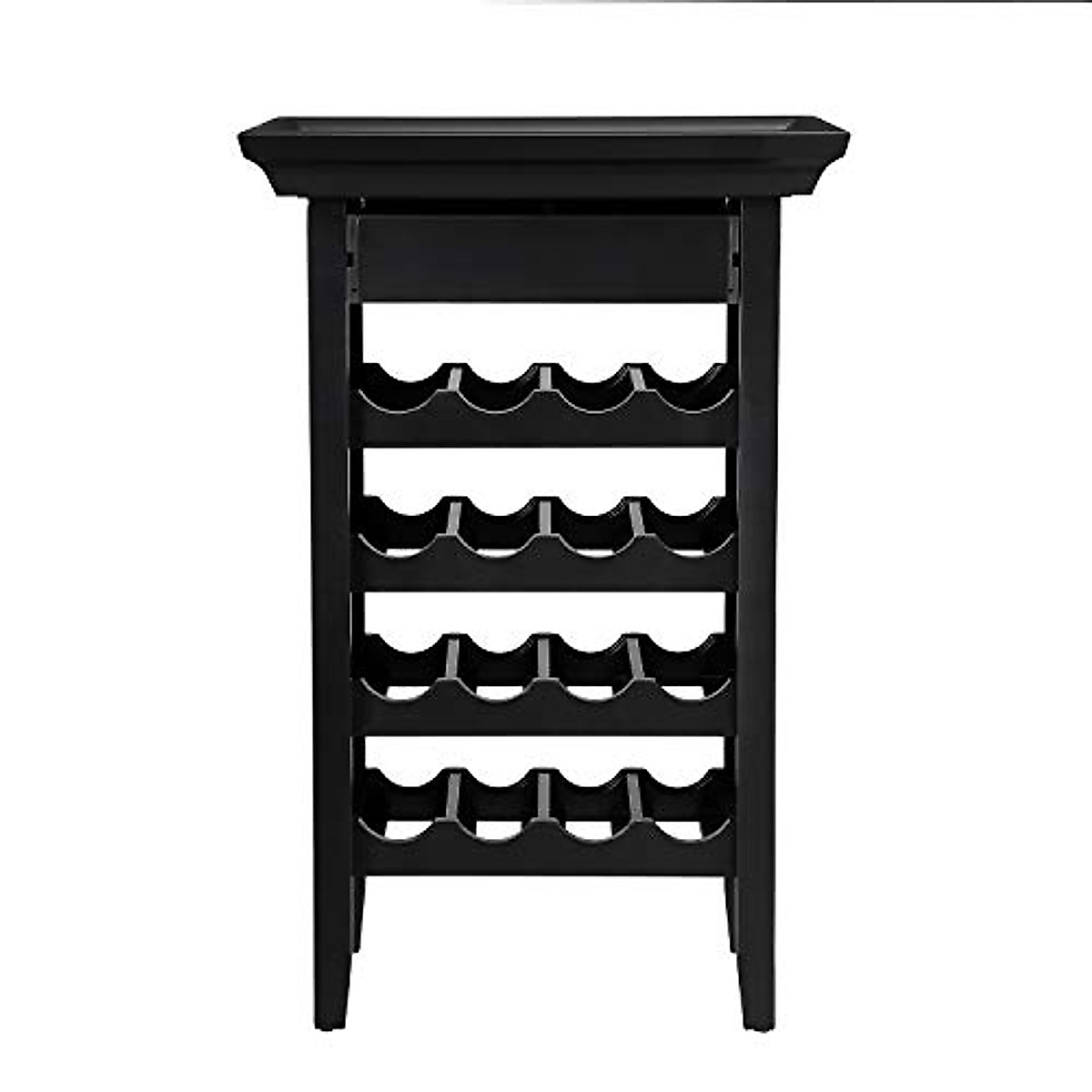 Powell Black with Merlot Rub through Wine Cabinet