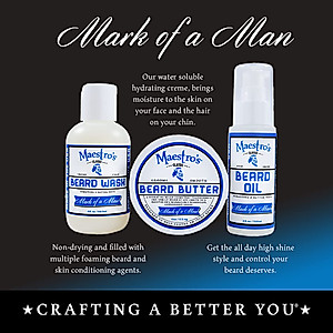 Maestro's Classic Blend Set with 2oz. Beard Oil- Mark of a Man Blend