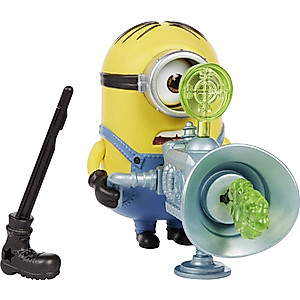 Minions Loud N’ Rowdy Stuart Talking Action Figure with Fart Cannon Toy, Kids Gift Ages 4 Years & Older