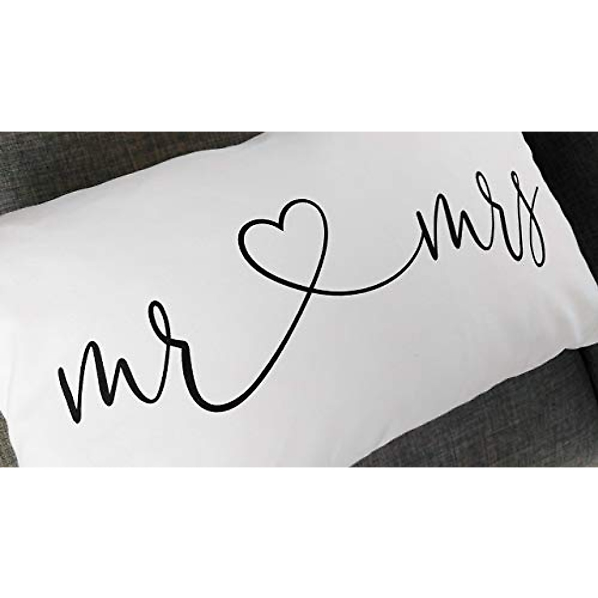 Mr Mrs Gift Pillow Gift Mr and Mrs Pillow Cover Bedroom Decor Master Bedroom Throw Pillow with Words Quotes