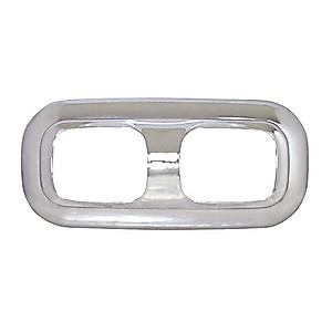 Grand General 52019 Chrome Plastic Dual Dome Light Trim Cover for Peterbilt