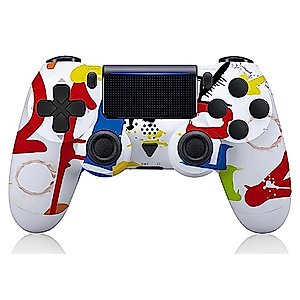 HEDYDK Controller Wireless for PS4 Remote Compatible with PS4, Gamepads for Playstation 4/Pro/Slim/PC, Bluetooth Dual Vibration Sensitive Joysticks with Stereo Headset Jack No Drift, No Lag,1000mAh