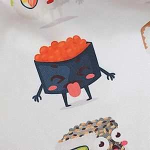 Women's tote bag/Sushi feast - Sports Gym Lunch Yoga Shopping Travel Bag Washable - 1.47X0.98 Ft