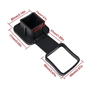 2Pack Receiver Tube Cover 2” Receiver Hitch Cover,2 Inch Trailer Hitch Cover Plug Cap Insert for Toyota Ford Jeep Chevrolet Nissan Dodge Ram Porsche Mercedes Benz Polaris Ranger ATV UTV Polaris