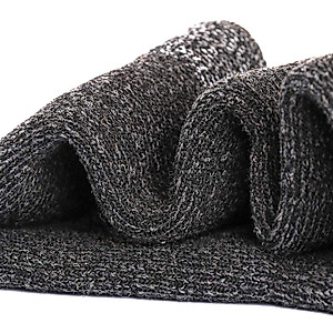 Mens Merino Wool Thermal Socks - Soft Warm Fuzzy Winter Heavy Cushion Hiking Socks (Multi1-Super Thick 3pack)