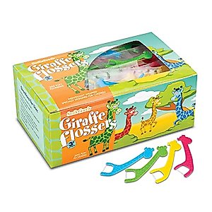 SmileGoods Giraffe Flossers, Individually Wrapped, Box of 200