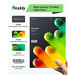 Dezkly High-Yield Ink Cartridge for 65XL, Remanufactured 65XL Ink Cartridge Tri-Color Combo Pack Works with HP AMP 100 120 Series DeskJet 2620 3720 Series Envy 5020 5030 Series N9K03A N9K04A