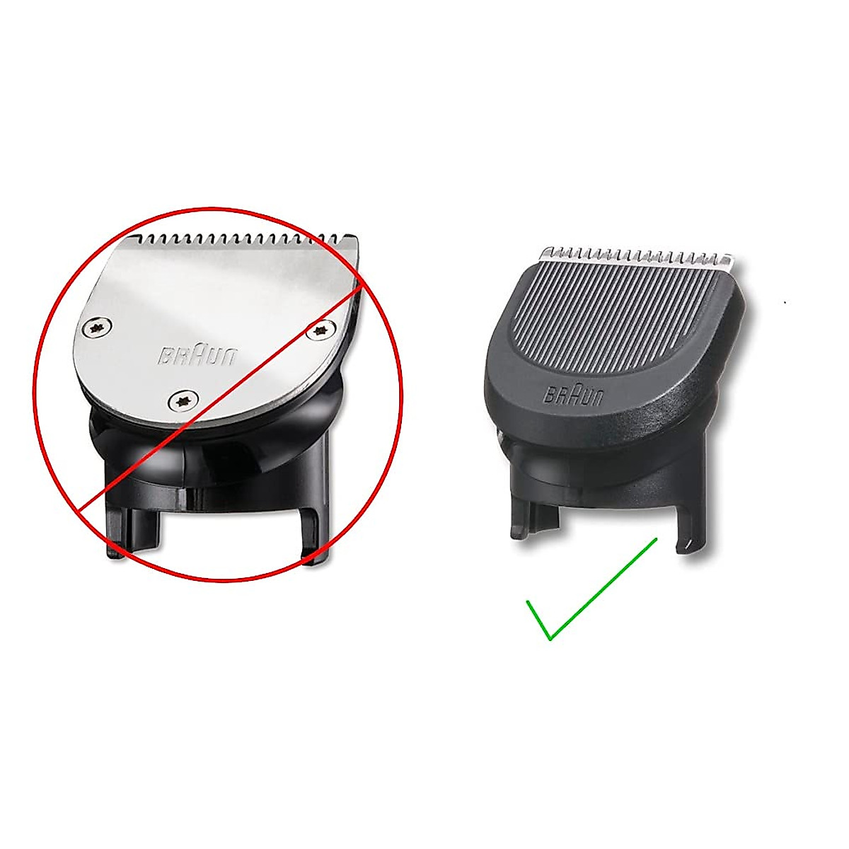 Braun Replacement #1 Fix Comb for Plastic Blade Version, Types 5513, 5514, 5515, 5541