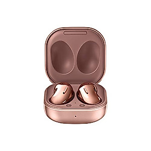 SAMSUNG Galaxy Buds Live True Wireless Earbuds & SAMSUNG Galaxy Buds Live True Wireless Earbuds US Version Active Noise Cancelling Wireless Charging Case Included, Mystic Black