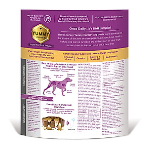 Yummy Combs - Dog Dental Treats | Removes Tartar - Vet VOHC Approved | A Yummy Treat for Teeth Cleaning - Chicken Protein | Medium 12oz and Extra Large 24oz