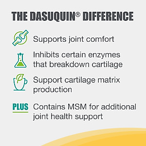 Nutramax Dasuquin with MSM Joint Health Supplement for Small to Medium Dogs - With Glucosamine, MSM, Chondroitin, ASU, Boswellia Serrata Extract, and Green Tea Extract, 84 Chewable Tablets(Pack of 1)