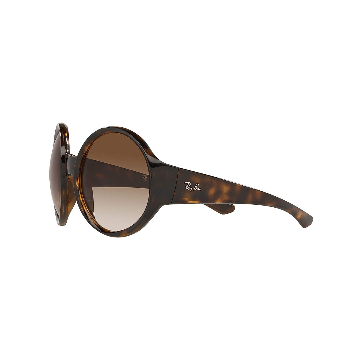 Ray-Ban Rb4345 Round Sunglasses, Havana/Brown Gradient Dark Brown, 58 mm