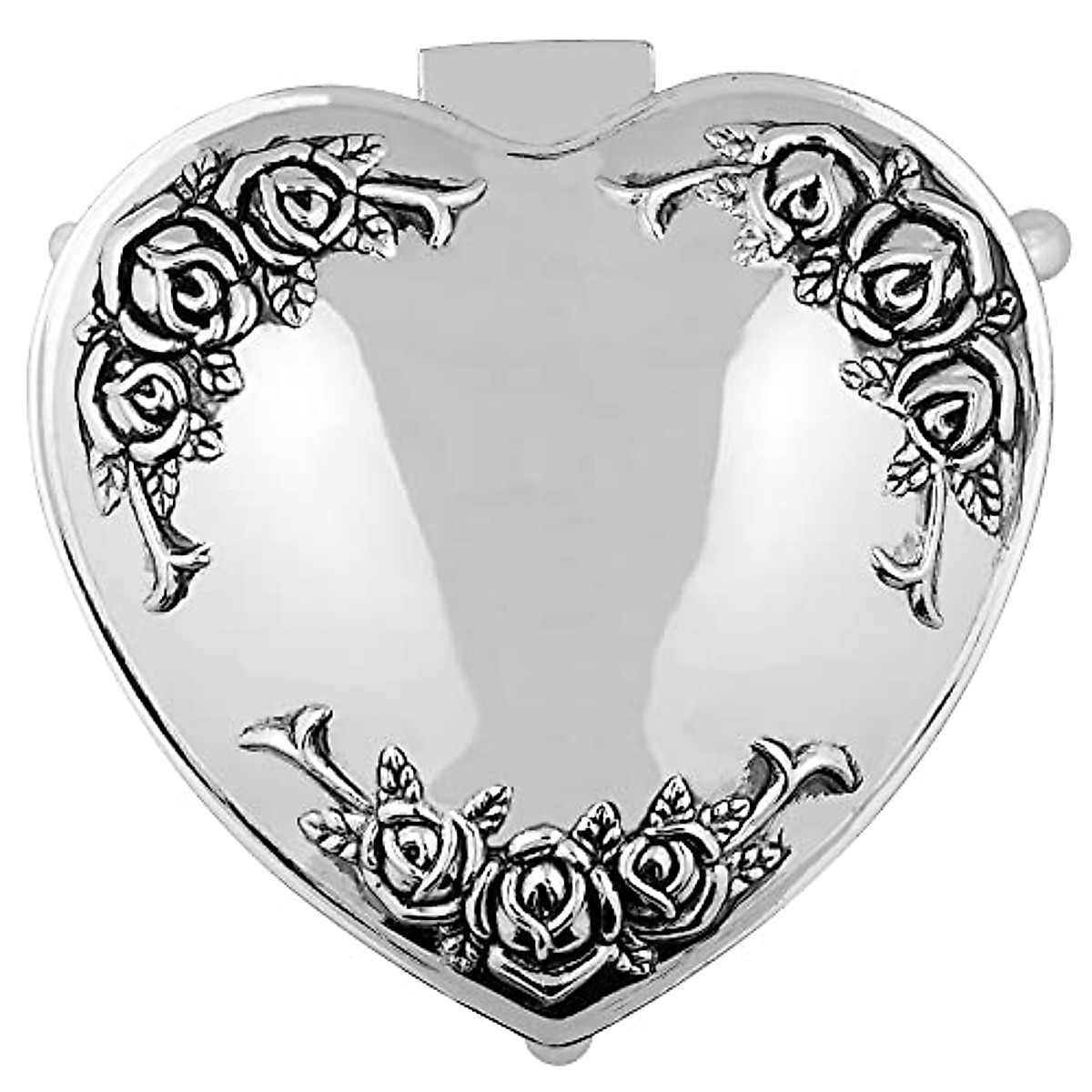 Las Arras Matrimoniales | Wedding Tokens | Unity Coins | Beautiful Heart Shaped Silver-Tone Decorative Box | Traditional Spanish Catholic Wedding Tradition | Includes 13 Metal Silver-Tone Coins