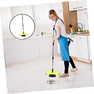 BUTIFULSIC Multi Function Household Cleaning Sweeper Broom with Dustpan and Trash Bin Rotating Floor Mop in Random for Efficient Home Cleaning