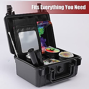 Kyrgyzst Smell Proof Box - ABS Plastic Storage Container with Lock - Smell Proof Containers, Smell Proof Lock Box with & Fun Stickers & robust, Odor Proof Box Suit for Travel Camping(Multicolored)