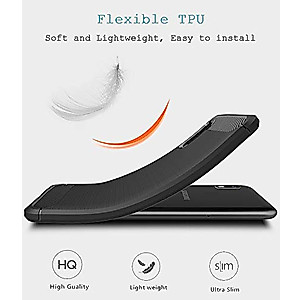 Galaxy A10E Case, Samsung A10E Case, Asmart Shock Absorption Galaxy A10E Phone Case Slim TPU Bumper Cover Soft Flexible Galaxy A10E Skin Lightweight Protective Case for Samsung Galaxy A10E, Black