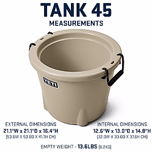 YETI Tank 45 Bucket Cooler, Desert Tan