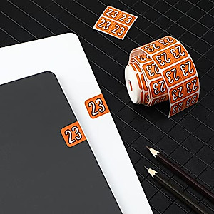 500 Pieces 2023 Year Stickers File Folder Year Labels Rectangle Coded Colored Year Stickers Self Adhesive Year Labels End Tab File Folders Office Supplies, 1 Roll (Yellow, 3/4" x 1-1/2")