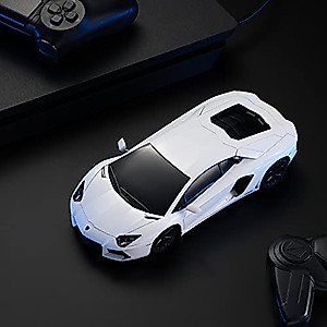 SainSmart Jr. x Rastar Remote Control Car, 1:24 Scale Aventador Coupe Race Toy Car, RC Hobby Model Vehicle for Boys, Girls and Adults, White