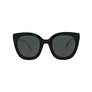 Gucci Cat Eye Sunglasses Black Crystal Grey Luxury Eyewear Made In Italy Acetate Frame Designer Fashion for Everyday Luxury