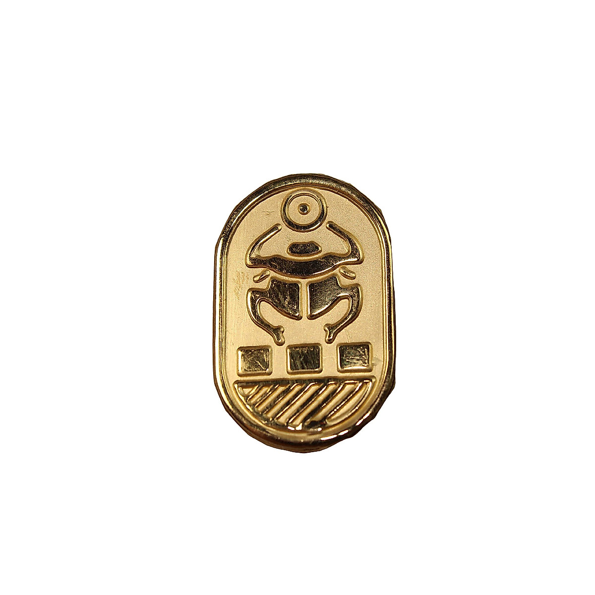 FAMA.store Egyptian jewelry pendant Scarab 18K yellow Gold DOUBLE SIDE Pharaonic 5.25 Gr handmade in egypt