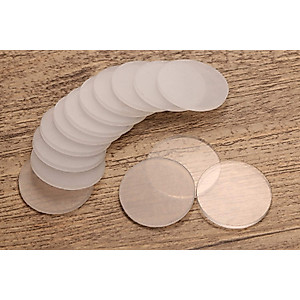 Tupalizy 1 Inch Clear Circular Acrylic Game Accessories Miniature Bases Flat Discs Counter Markers for Miniature Stands, Tabletop Decor, , Terrain Building and Cake Decoration, 1.5mm Thick, 25 Pack