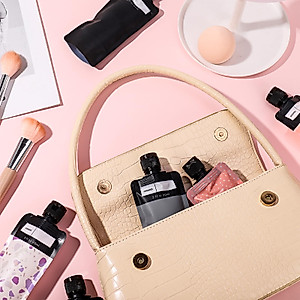 XEFINAL 18 PCS Refillable Travel Pouches Proof Refillable Squeeze Pouches Portable Travel Fluid Makeup Packing Bag for Shampoo Conditioner Lotion Soap Hand Soap