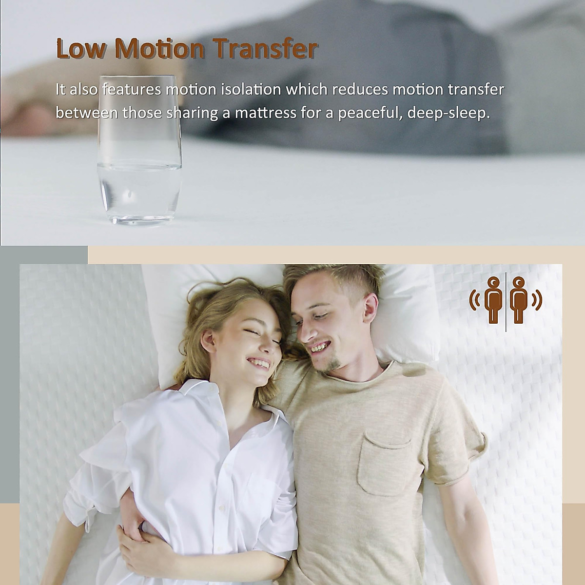 RIDFY Queen Mattress,8 Inch Gel Memory Foam Mattress, Breathable Bed Mattress with Fiberglass Free Cover, Mattress in a Box for Cooler Sleep Supportive,CertiPUR-US Certified (Queen)