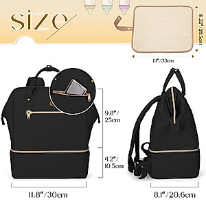 Fasrom Breast Pump Bag Backpack with Cooler Compatible with Spectra S1, S2 and Medela Pumps, Wearable Pumping Bag with Waterproof Mat for Working Moms, Black (Patent Design)