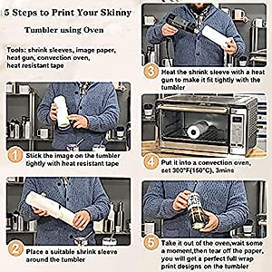 ZONEGRACE 4 pack Sublimation Tumblers 20 oz Skinny,Double wall stainless Steel slim Insulated Tumbler With Lid, sublimation tumbler cups blank white with silicone bottom