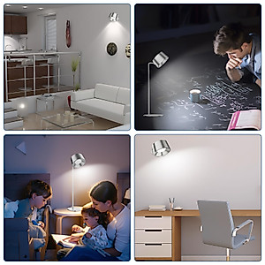 SEECOO LED Desk Lamps, Rechargeable LED Desk lamp with Magnetic, Cordless Desk Lights with 3 Color Modes, Stepless Dimming Eye-Caring Removable Wall Lamp, for Reading, Drawing, Working, Studying