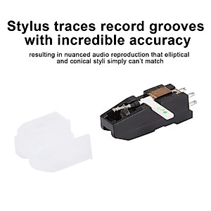 Junlucki Record Needle Stylus | Replacement Record Player Stylus | High Accuracy Dual Needle Stylus and Dual Needle Stereo Stylus Phono Cartridge Turntable Record Player