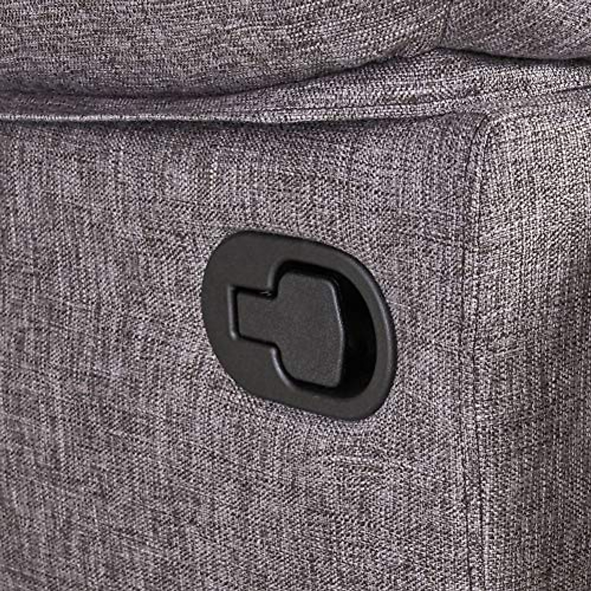 Christopher Knight Home Annabelle Glider Recliner, Charcoal Tweed, Black