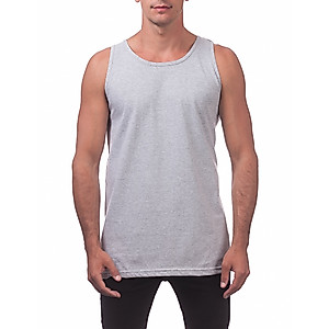Pro Club Men's Comfort Cotton Tank Top, Heather Gray, X-Large