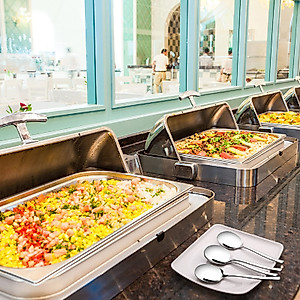 Bblina 8 Pieces Large Serving Spoons, Stainless Steel Buffet Serving Spoons