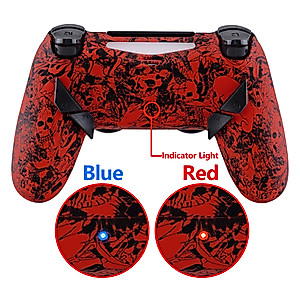 eXtremeRate Demons and Monsters Dawn Programable Remap Kit for PS4 Controller with Upgrade Board & Redesigned Back Shell & 4 Back Buttons - Compatible with JDM-040/050/055 - Controller NOT Included