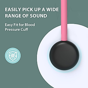FriCARE Lightweight Single Head Stethoscope (Carnation Pink Tube)