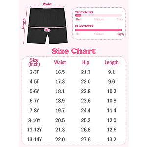 Resinta 8 Pack Girls Bike Cartwheel Shorts Toddler Under Dress Dance Short Kids Biker Safety Shorts Multi-Color 4T-5T