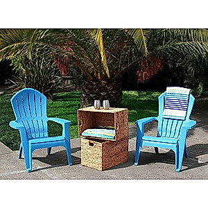 Large Wicker Seagrass Baskets Hampers Set Of 2 Cut Out Handles 21"w X 14.5" 14"h Beige Iron Handmade