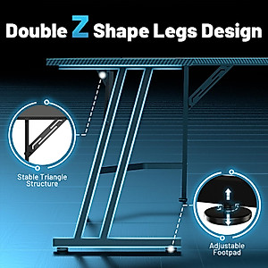 HLDIRECT 51 Inch L Shaped Gaming Desk, Corner Computer Desk with Carbon Fiber Surface, Space Saving PC Gaming Table for Home Office Writing Workstation, Easy to Install, Black