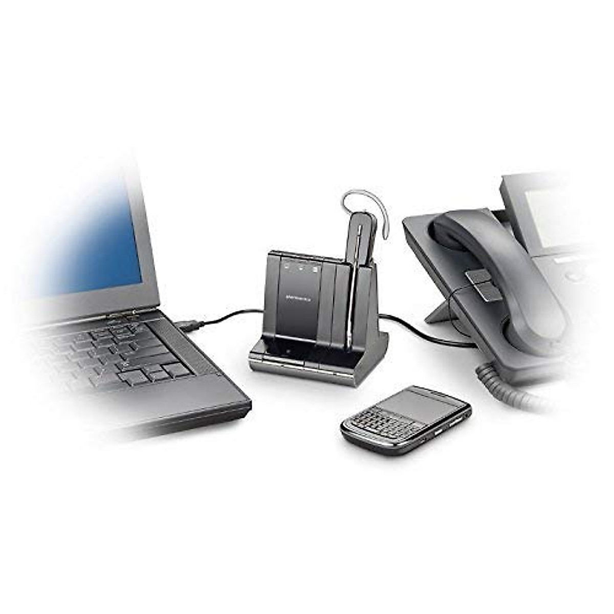 Plantronics Savi 740 Wireless Headset System for Unified Communication (Renewed)
